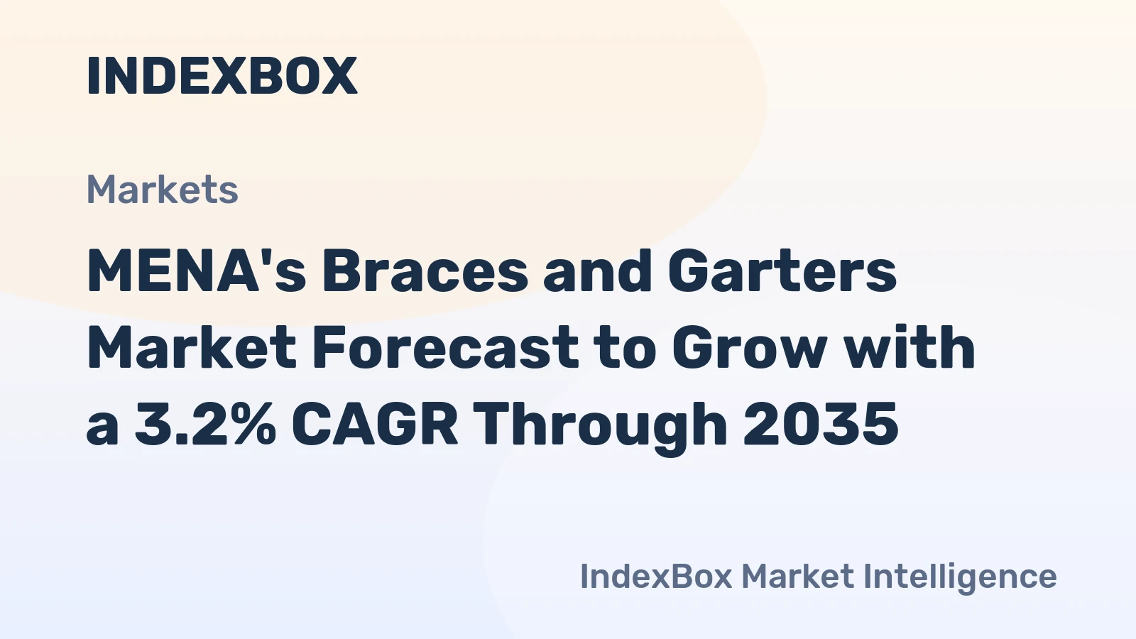 MENA's Braces and Garters Market Forecast to Grow with a 3.2% CAGR Through 2035