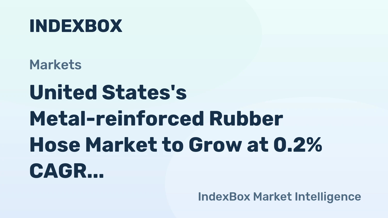 United States's Metal-reinforced Rubber Hose Market to Grow at 0.2% CAGR, Reaching 77K Tons by 2035