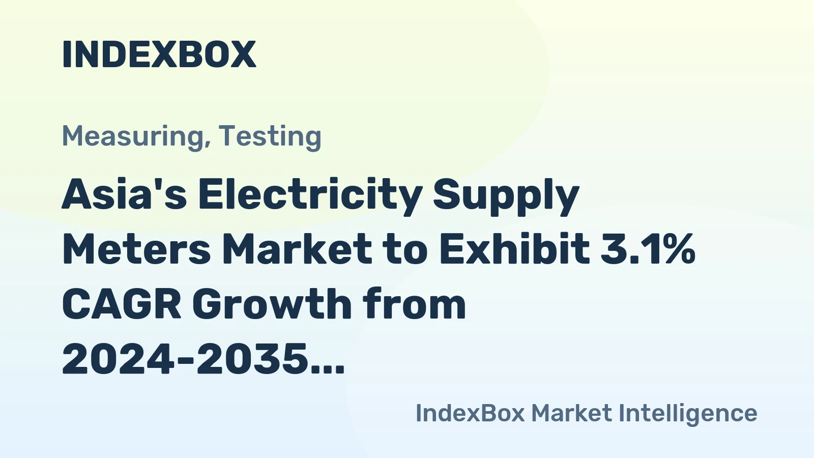 Asia's Electricity Supply Meters Market to Exhibit 3.1% CAGR Growth from 2024-2035, Reaching 228M Units