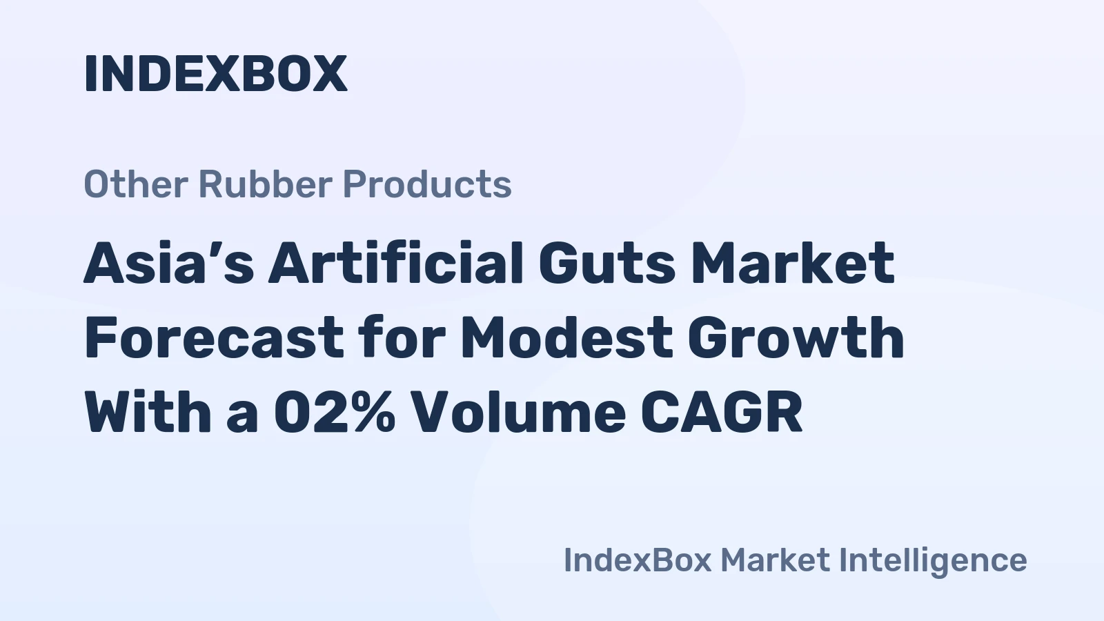 Asia’s Artificial Guts Market Forecast for Modest Growth With a 02% Volume CAGR