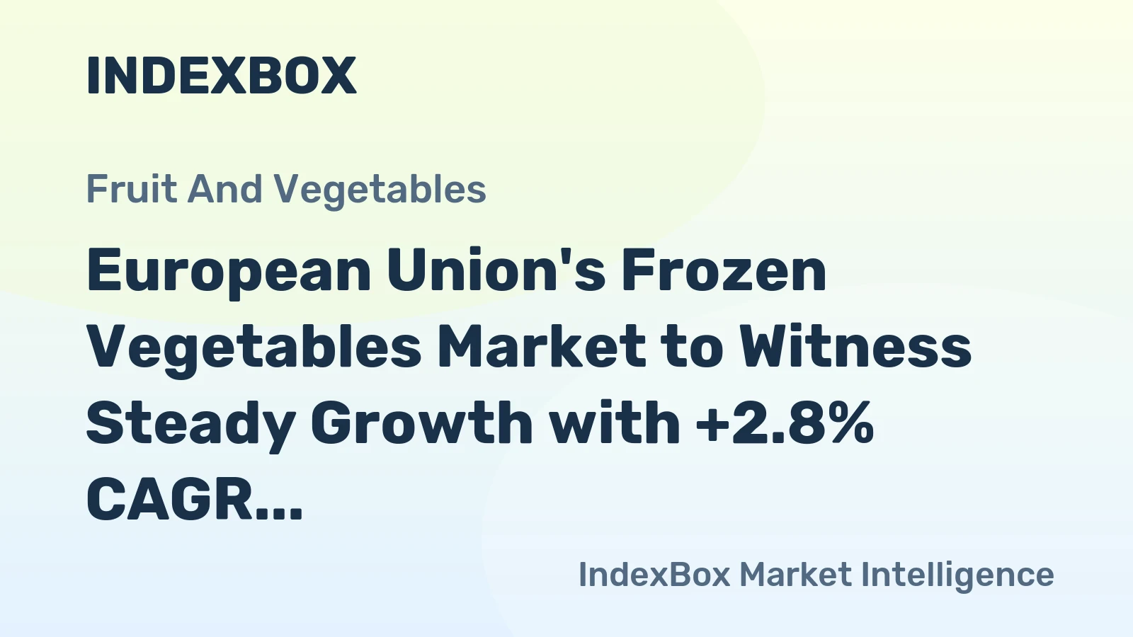 European Union's Frozen Vegetables Market to Witness Steady Growth with +2.8% CAGR Reaching 11M Tons by 2035