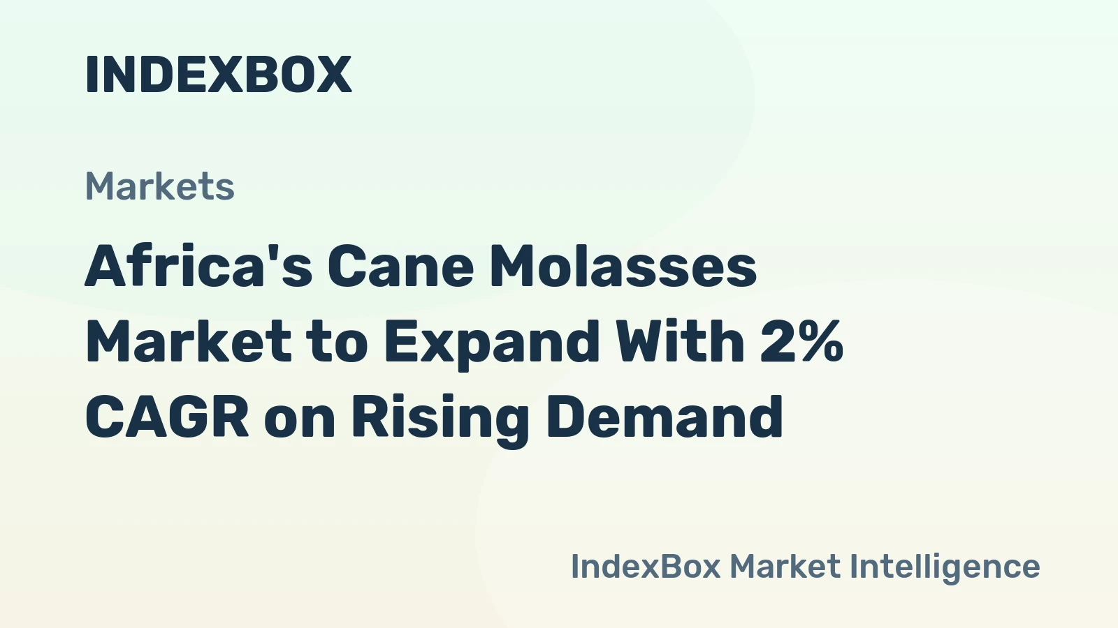 Africa's Cane Molasses Market to Expand With 2% CAGR on Rising Demand