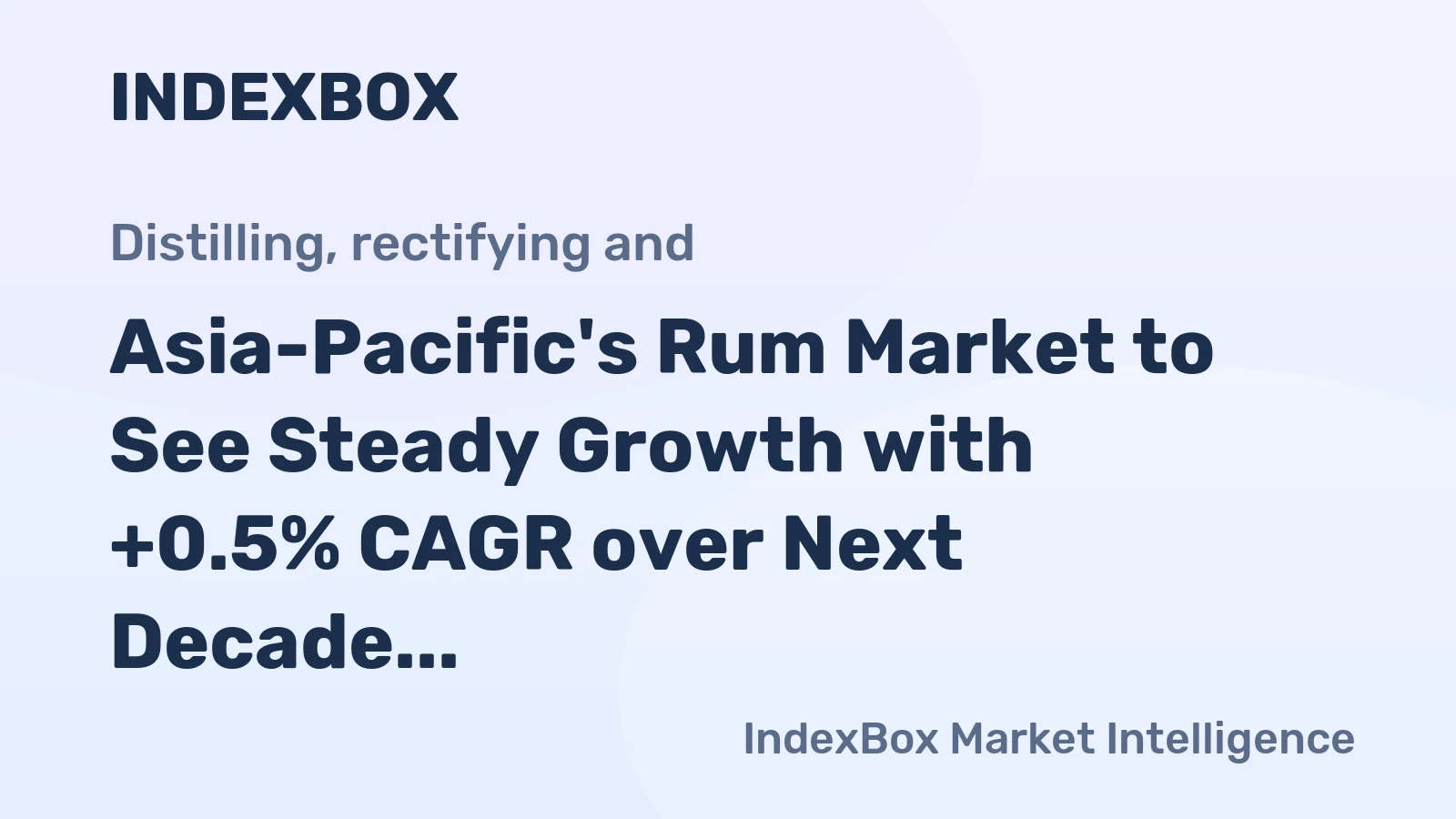 Asia-Pacific's Rum Market to See Steady Growth with +0.5% CAGR over Next Decade