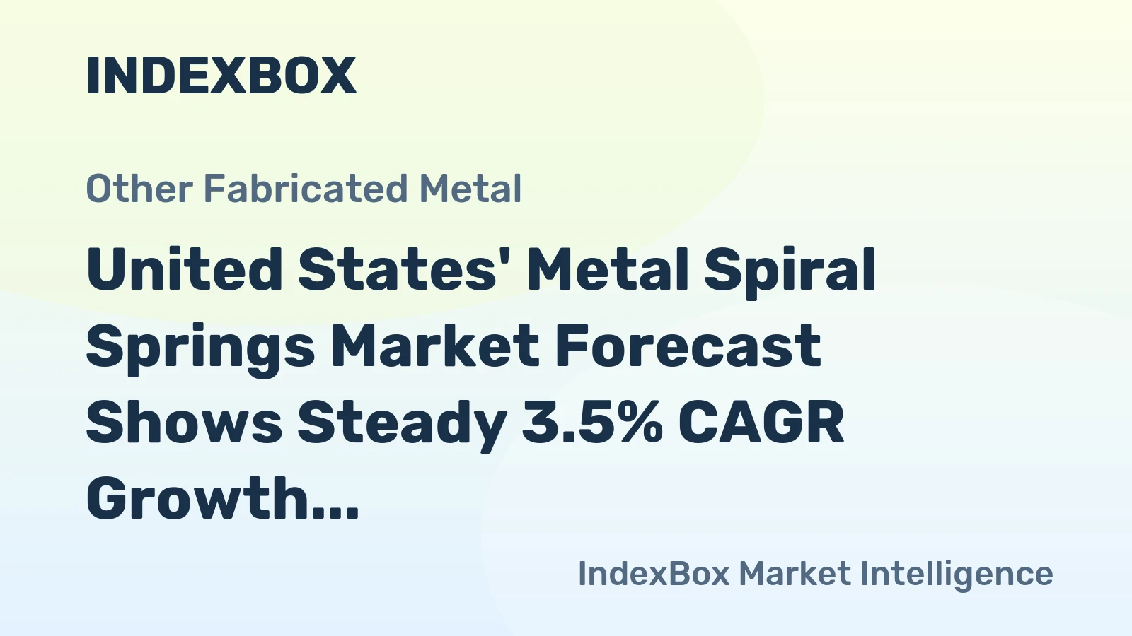 United States' Metal Spiral Springs Market Forecast Shows Steady 3.5% CAGR Growth Through 2035
