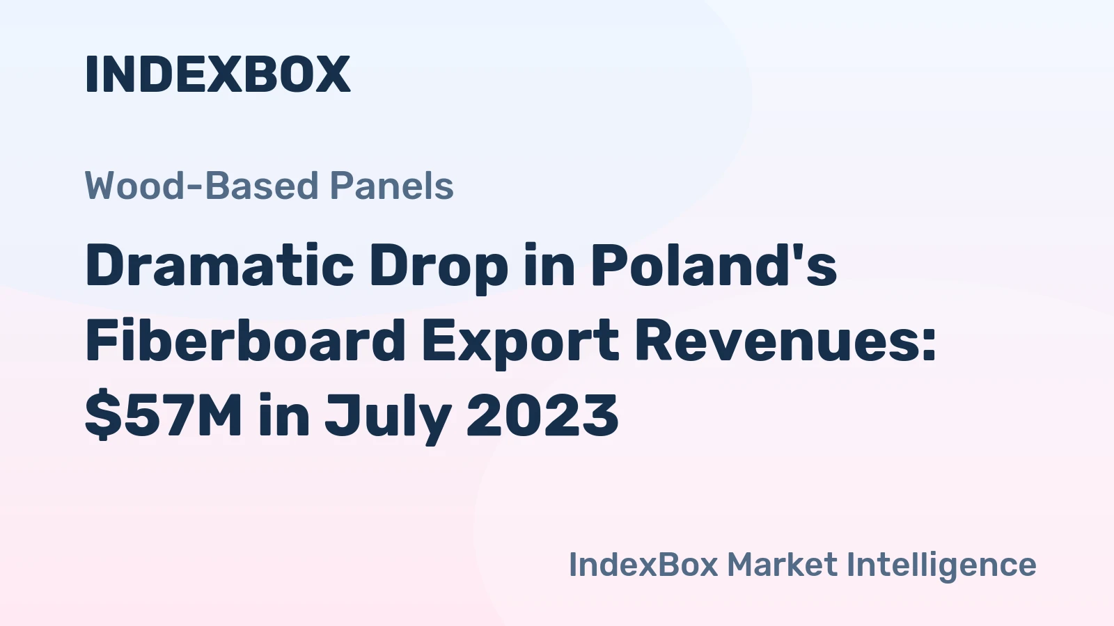 Dramatic Drop in Poland's Fiberboard Export Revenues: $57M in July 2023