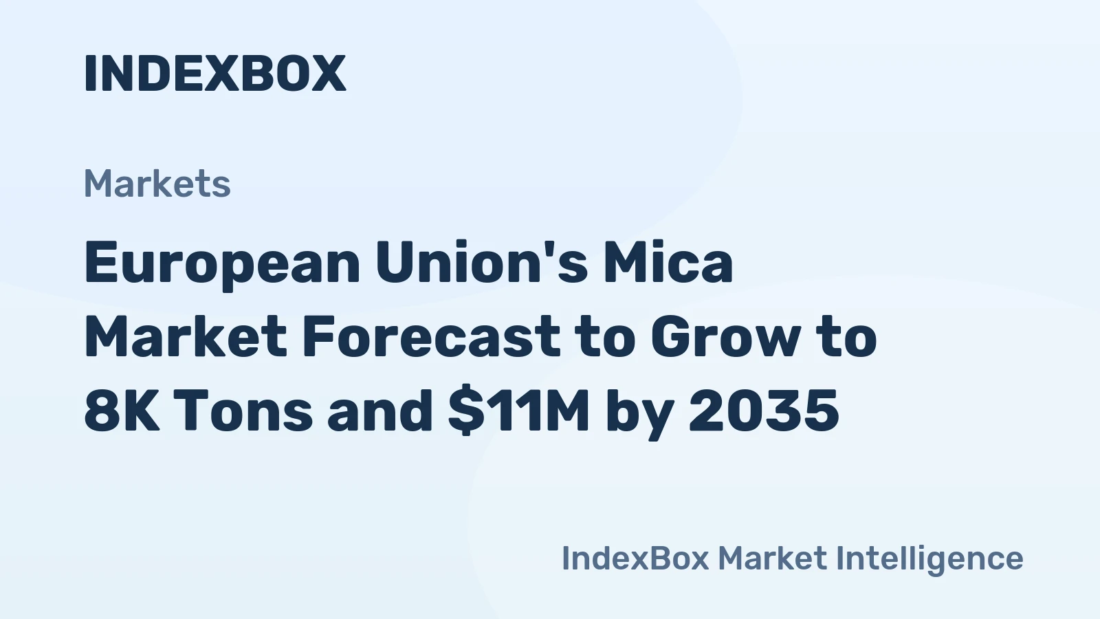 European Union's Mica Market Forecast to Grow to 8K Tons and $11M by 2035