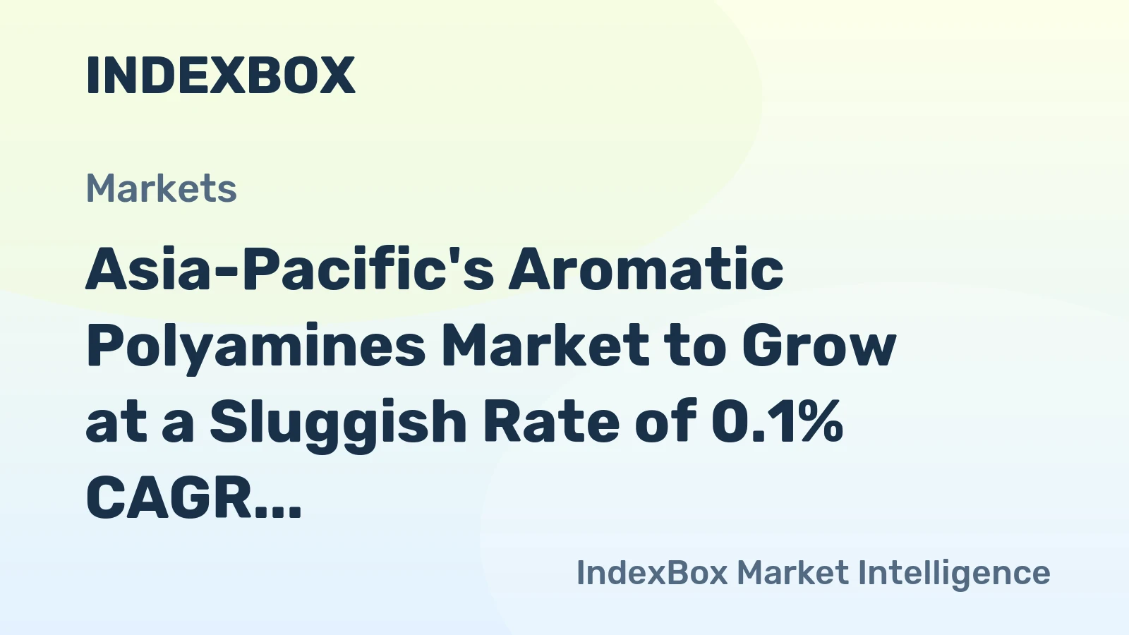 Asia-Pacific's Aromatic Polyamines Market to Grow at a Sluggish Rate of 0.1% CAGR Till 2035