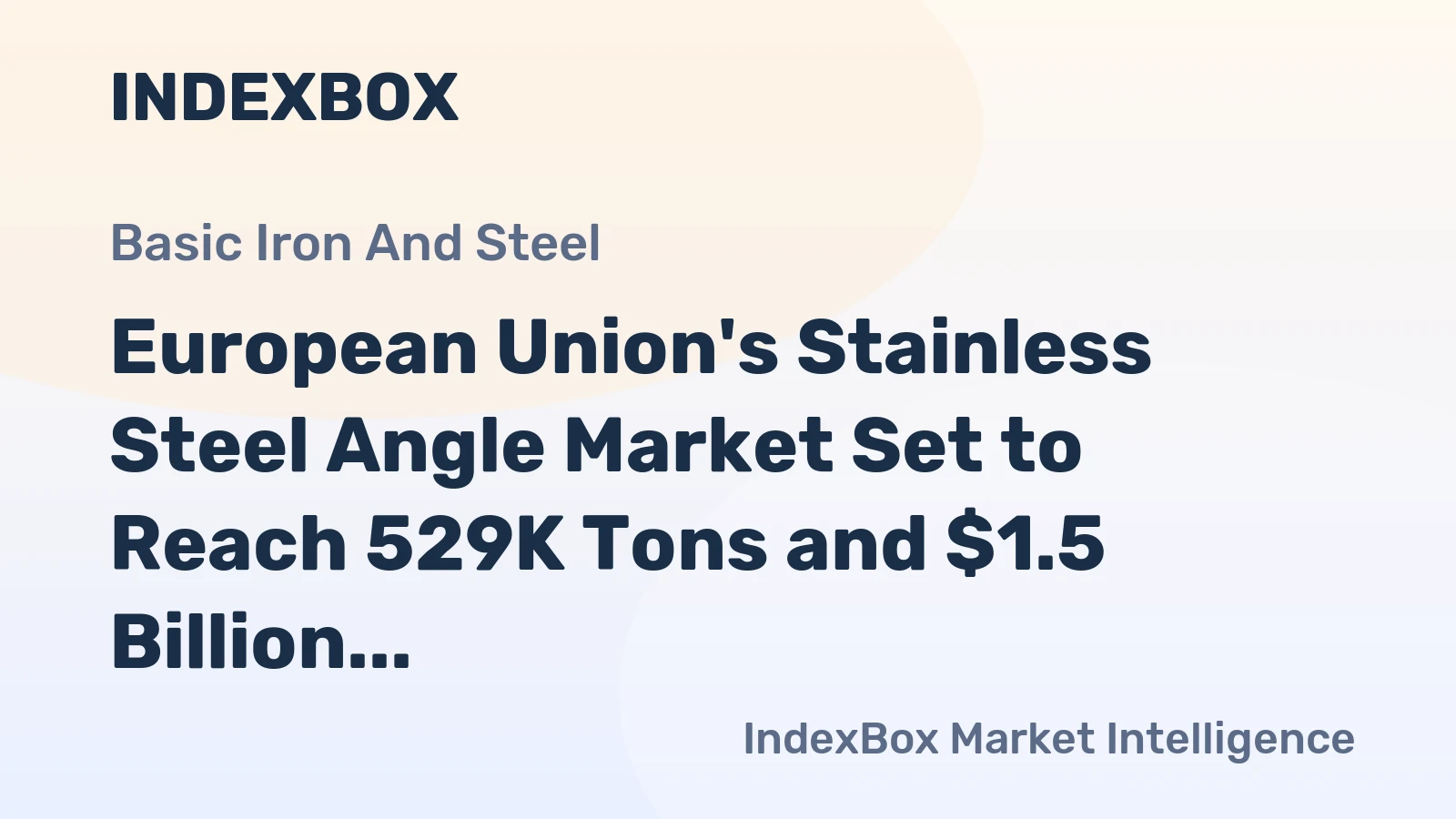 European Union's Stainless Steel Angle Market Set to Reach 529K Tons and $1.5 Billion by 2035