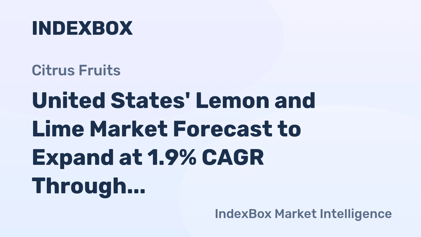 United States' Lemon and Lime Market Forecast to Expand at 1.9% CAGR Through 2035