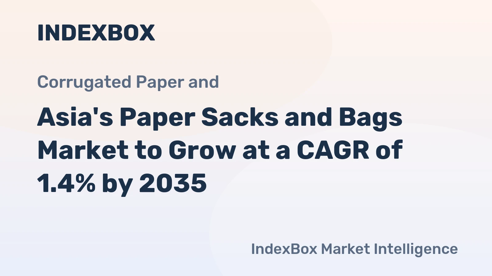 Asia's Paper Sacks and Bags Market to Grow at a CAGR of 1.4% by 2035