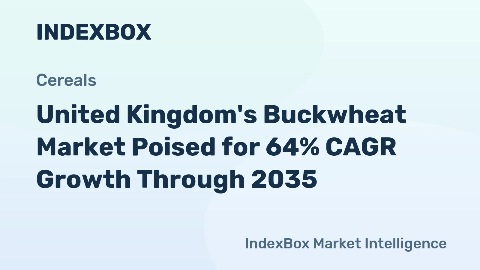 United Kingdom's Buckwheat Market Poised for 64% CAGR Growth Through 2035