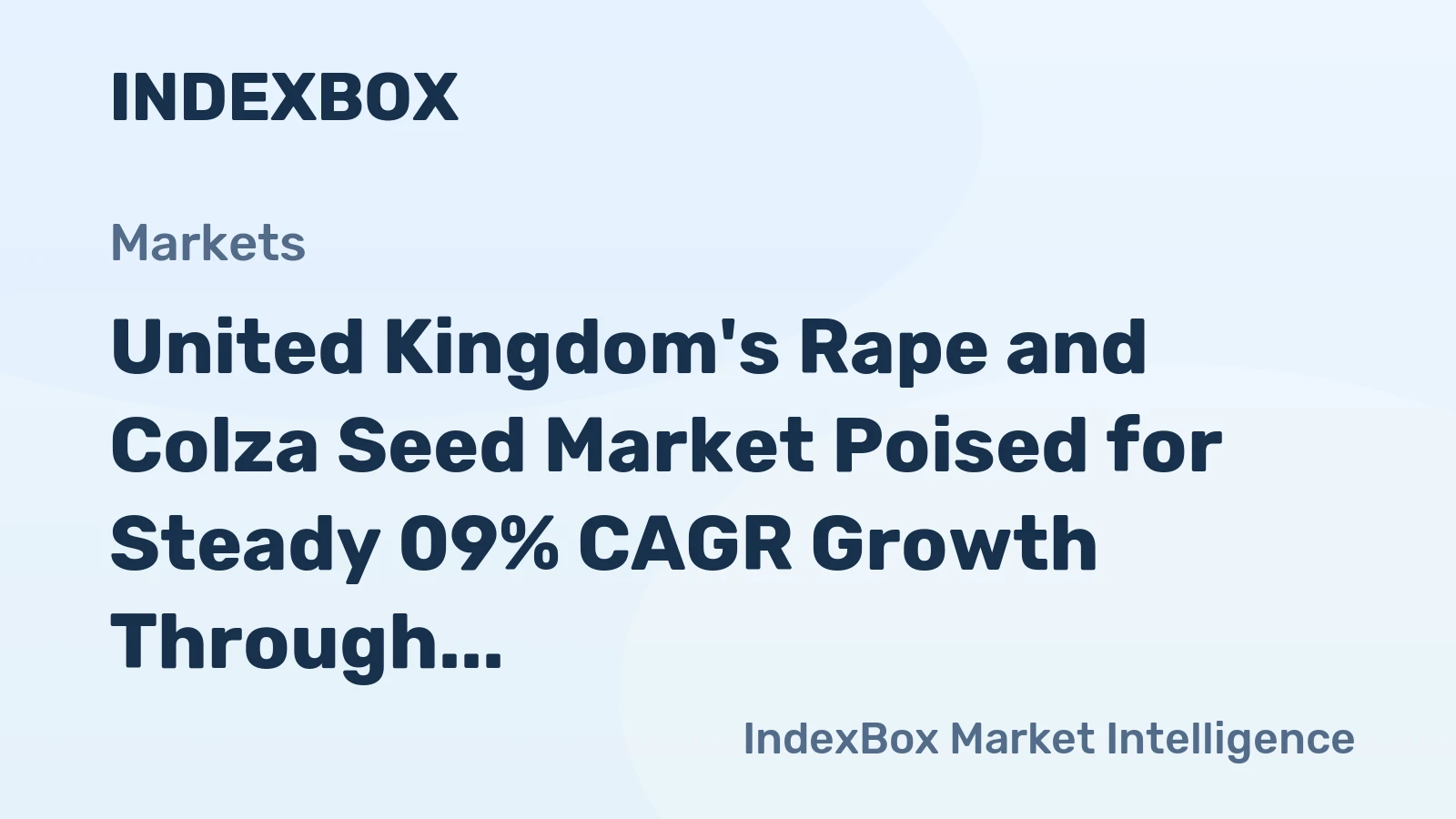 United Kingdom's Rape and Colza Seed Market Poised for Steady 09% CAGR Growth Through 2035