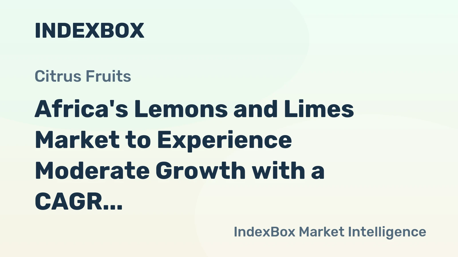 Africa's Lemons and Limes Market to Experience Moderate Growth with a CAGR of +1.6% by 2035