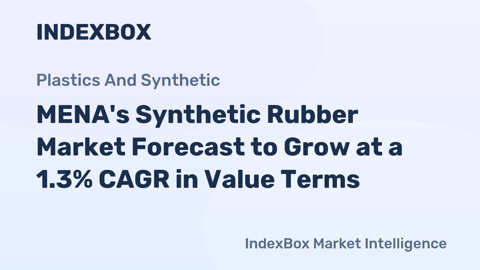 MENA's Synthetic Rubber Market Forecast to Grow at a 1.3% CAGR in Value Terms