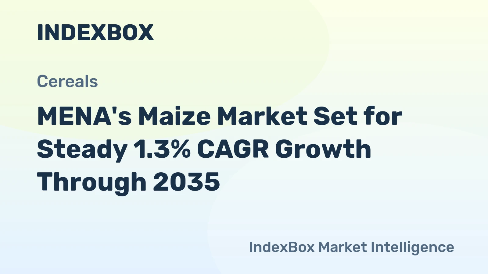 MENA's Maize Market Set for Steady 1.3% CAGR Growth Through 2035