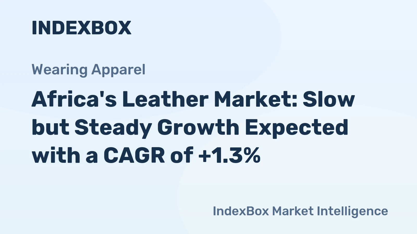 Africa's Leather Market: Slow but Steady Growth Expected with a CAGR of +1.3%