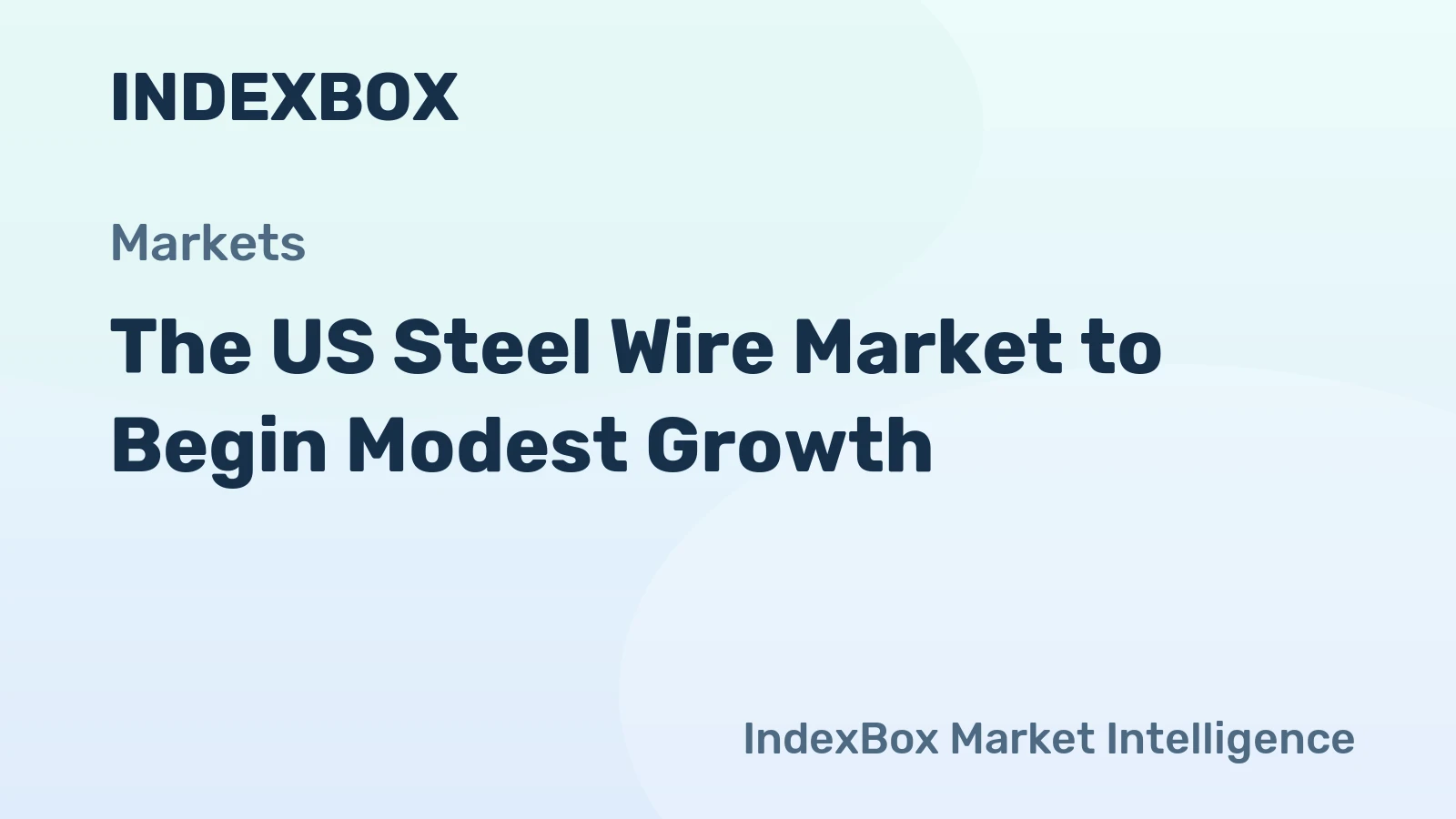 The US Steel Wire Market to Begin Modest Growth