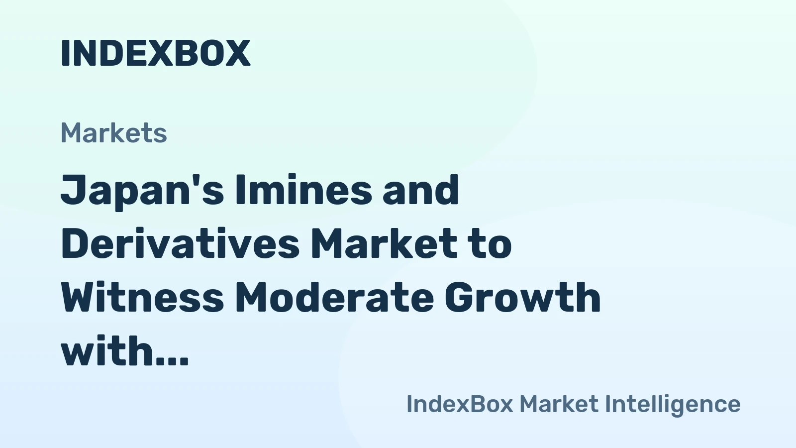 Japan's Imines and Derivatives Market to Witness Moderate Growth with CAGR of +2.4% from 2024 to 2035