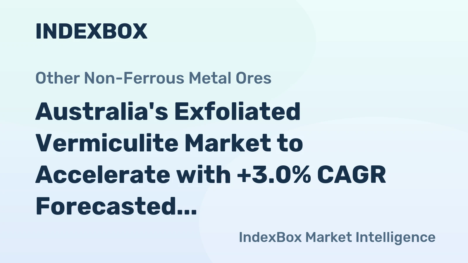 Australia's Exfoliated Vermiculite Market to Accelerate with +3.0% CAGR Forecasted until 2035