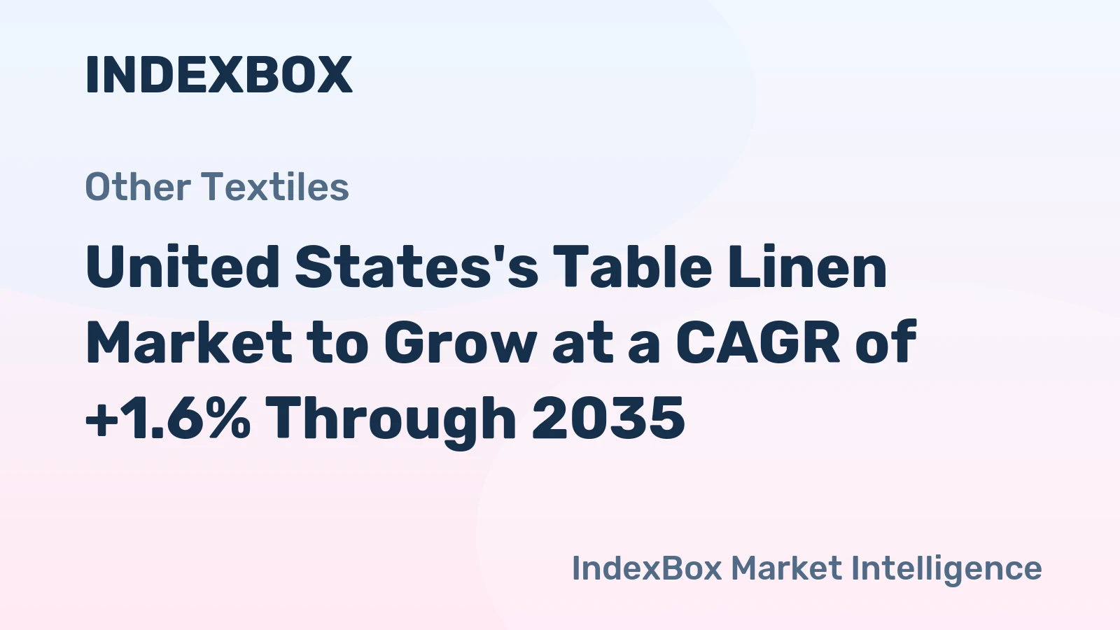 United States's Table Linen Market to Grow at a CAGR of +1.6% Through 2035