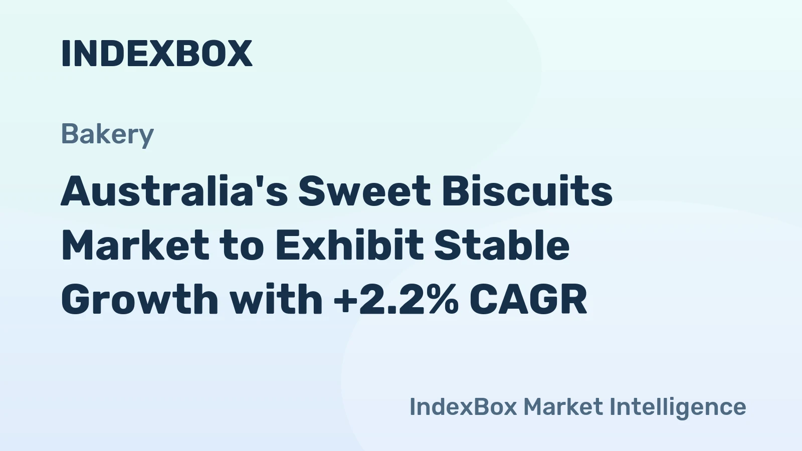 Australia's Sweet Biscuits Market to Exhibit Stable Growth with +2.2% CAGR