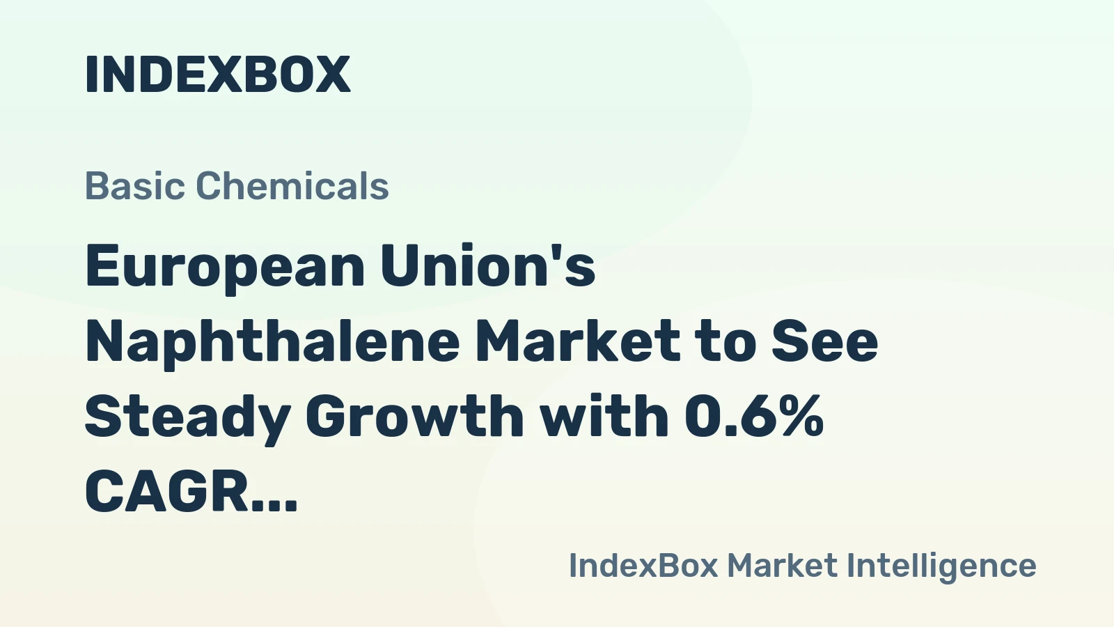 European Union's Naphthalene Market to See Steady Growth with 0.6% CAGR from 2024-2035, Reaching 7.7M Tons