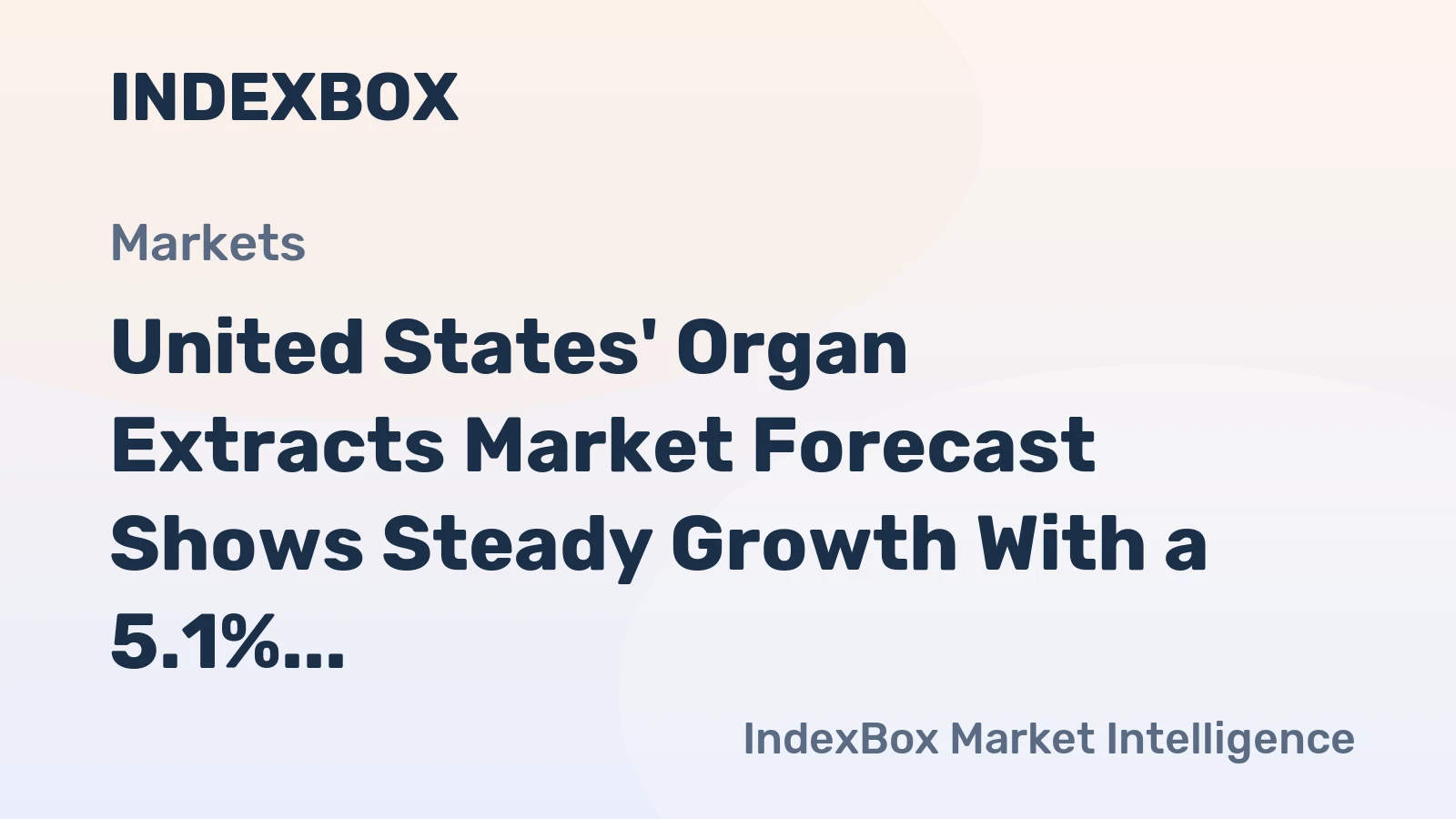 United States' Organ Extracts Market Forecast Shows Steady Growth With a 5.1% CAGR in Value Through 2035