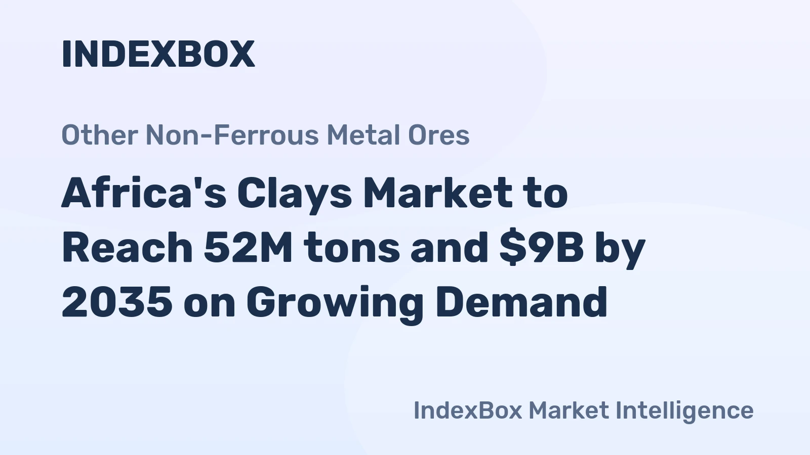 Africa's Clays Market to Reach 52M tons and $9B by 2035 on Growing Demand