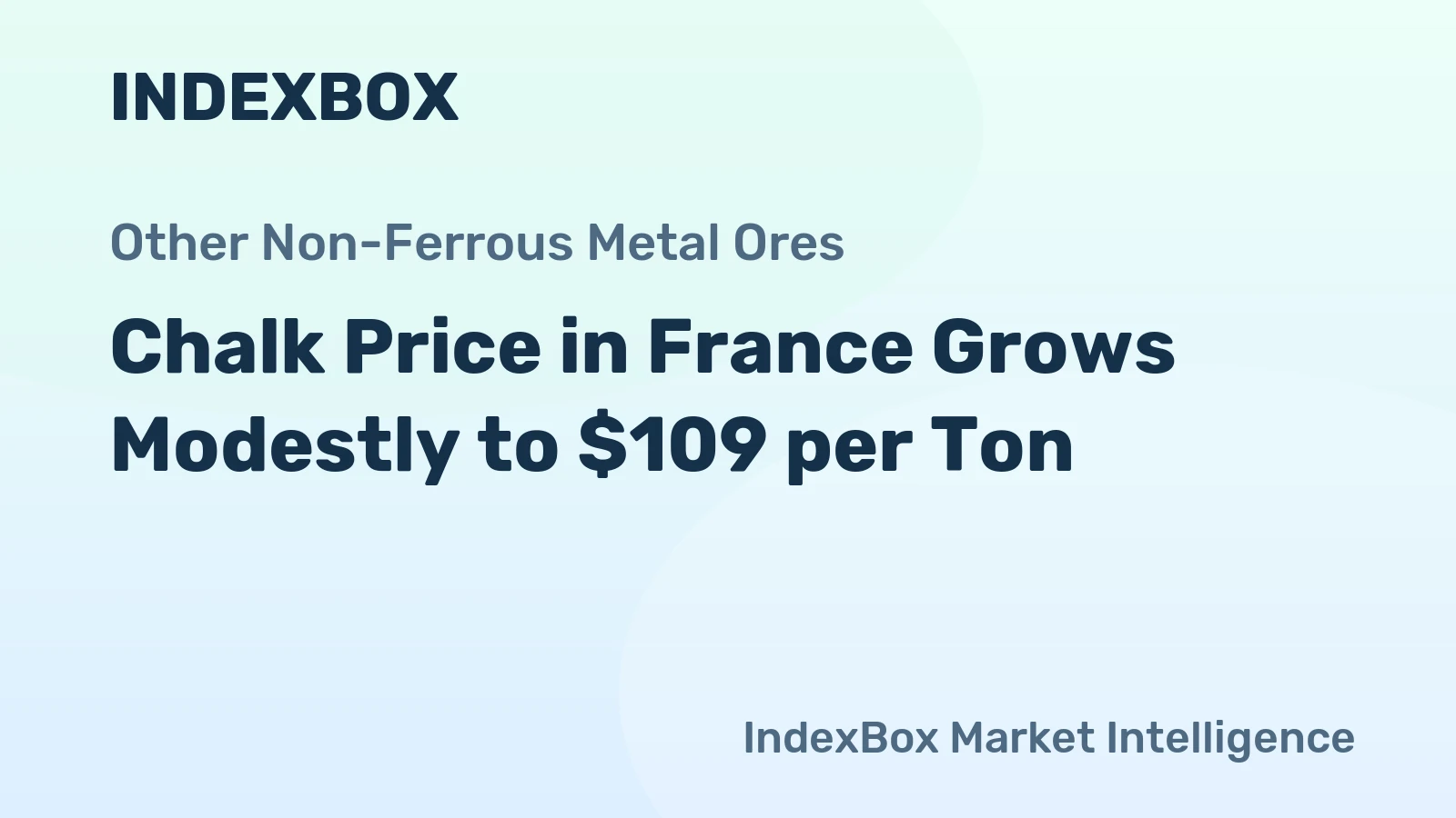 Chalk Price in France Grows Modestly to $109 per Ton