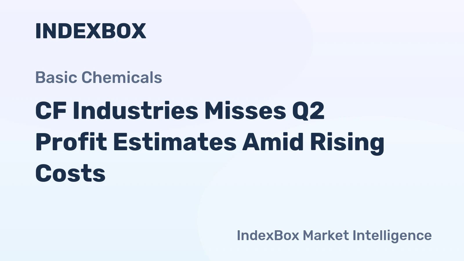 CF Industries Misses Q2 Profit Estimates Amid Rising Costs