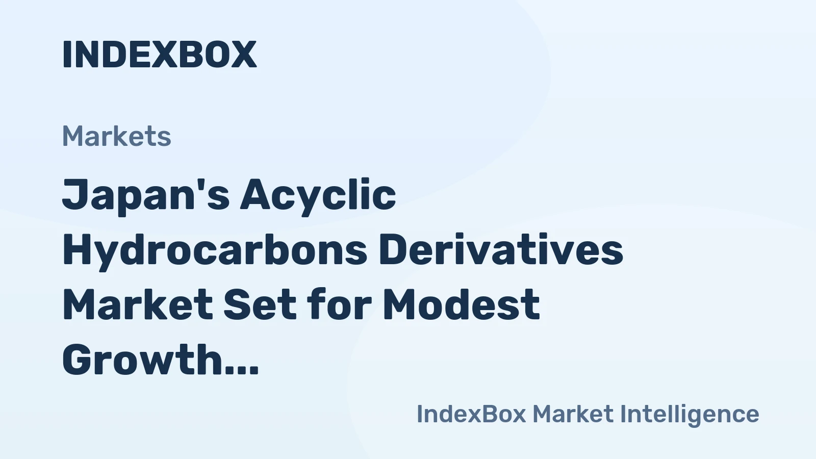 Japan's Acyclic Hydrocarbons Derivatives Market Set for Modest Growth with +1.0% Value CAGR Through 2035