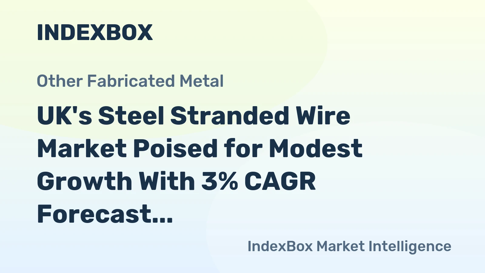 UK's Steel Stranded Wire Market Poised for Modest Growth With 3% CAGR Forecast