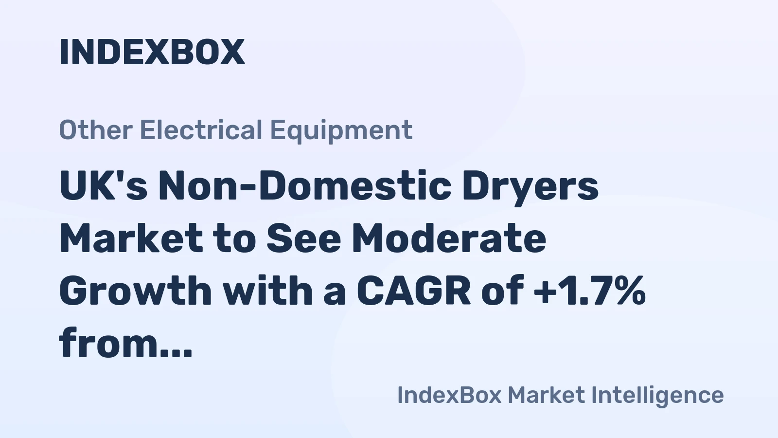 UK's Non-Domestic Dryers Market to See Moderate Growth with a CAGR of +1.7% from 2024 to 2035