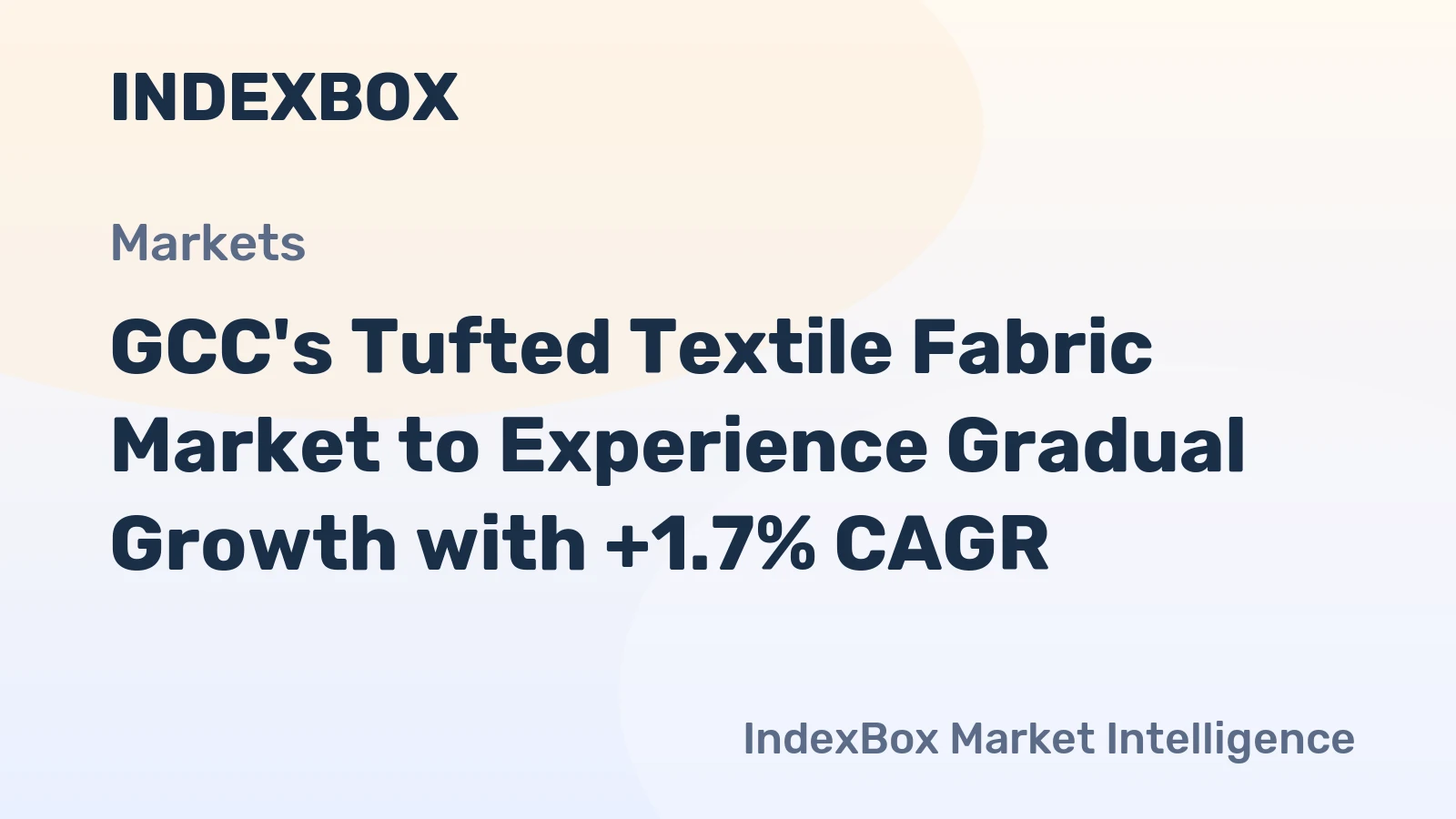 GCC's Tufted Textile Fabric Market to Experience Gradual Growth with +1.7% CAGR