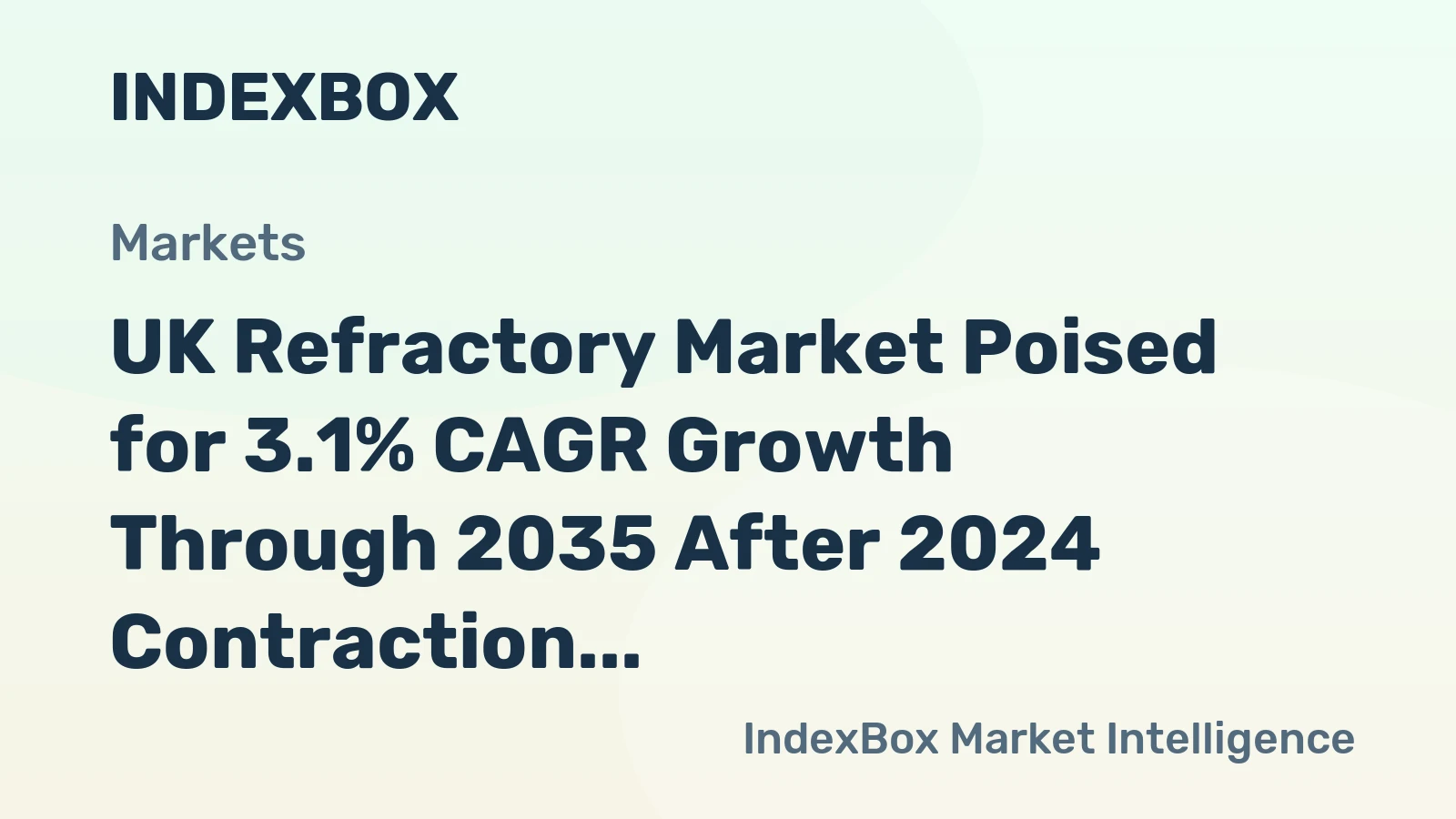UK Refractory Market Poised for 3.1% CAGR Growth Through 2035 After 2024 Contraction