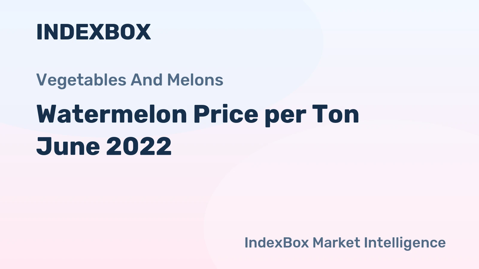 Watermelon Price per Ton June 2022