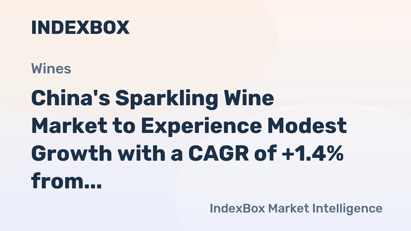 China's Sparkling Wine Market to Experience Modest Growth with a CAGR of +1.4% from 2024 to 2035