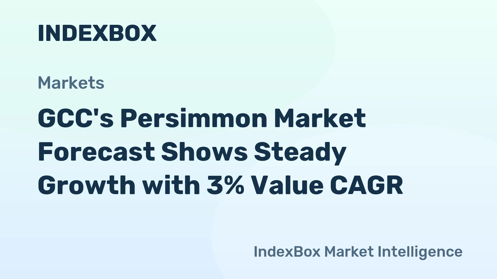 GCC's Persimmon Market Forecast Shows Steady Growth with 3% Value CAGR