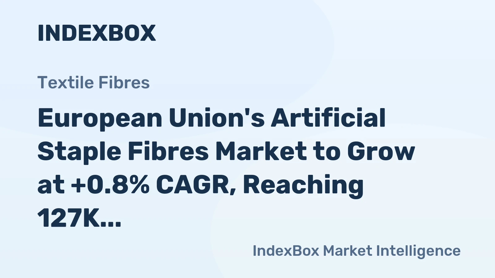 European Union's Artificial Staple Fibres Market to Grow at +0.8% CAGR, Reaching 127K Tons by 2035