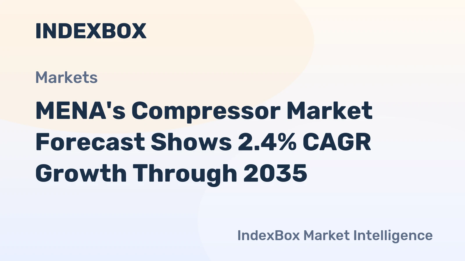 MENA's Compressor Market Forecast Shows 2.4% CAGR Growth Through 2035