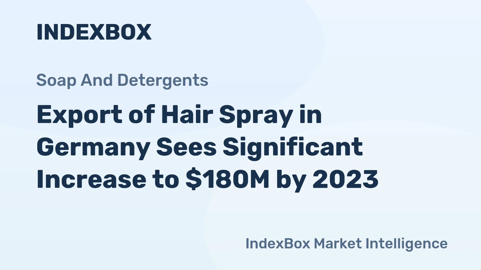 Export of Hair Spray in Germany Sees Significant Increase to $180M by 2023