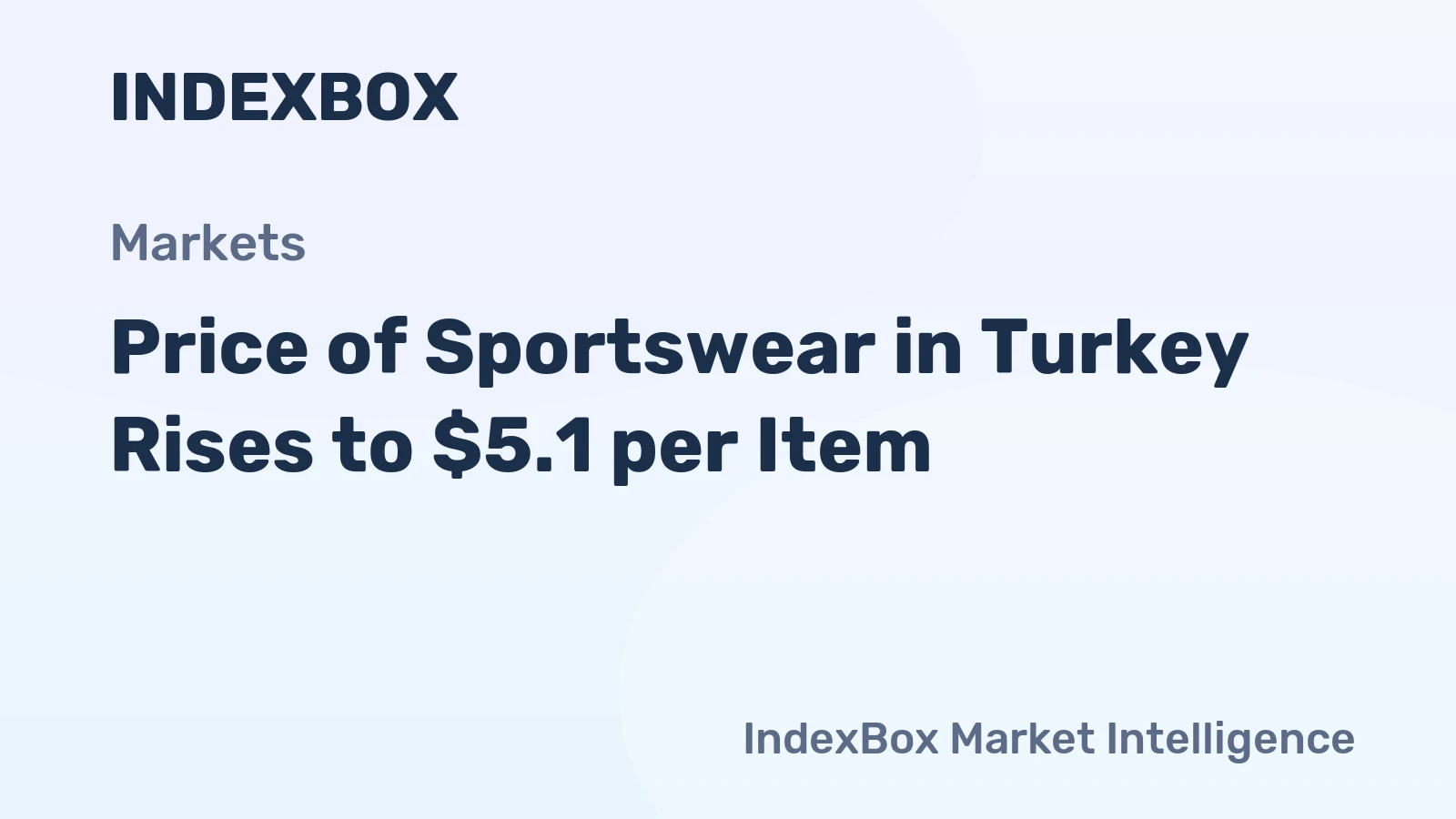 Price of Sportswear in Turkey Rises to $5.1 per Item
