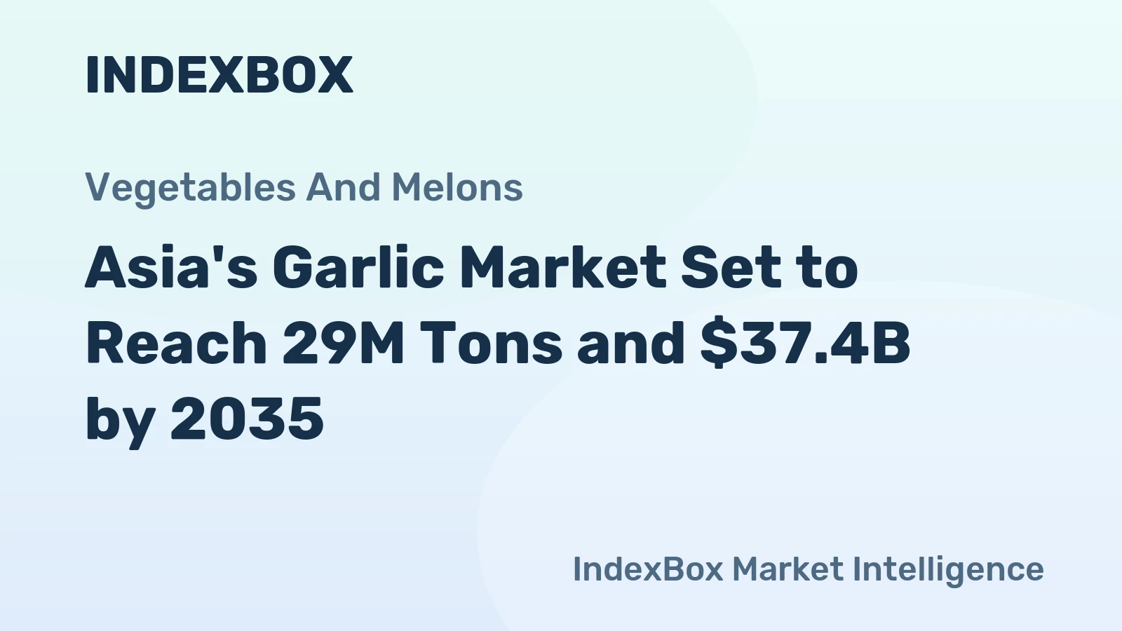 Asia's Garlic Market Set to Reach 29M Tons and $37.4B by 2035