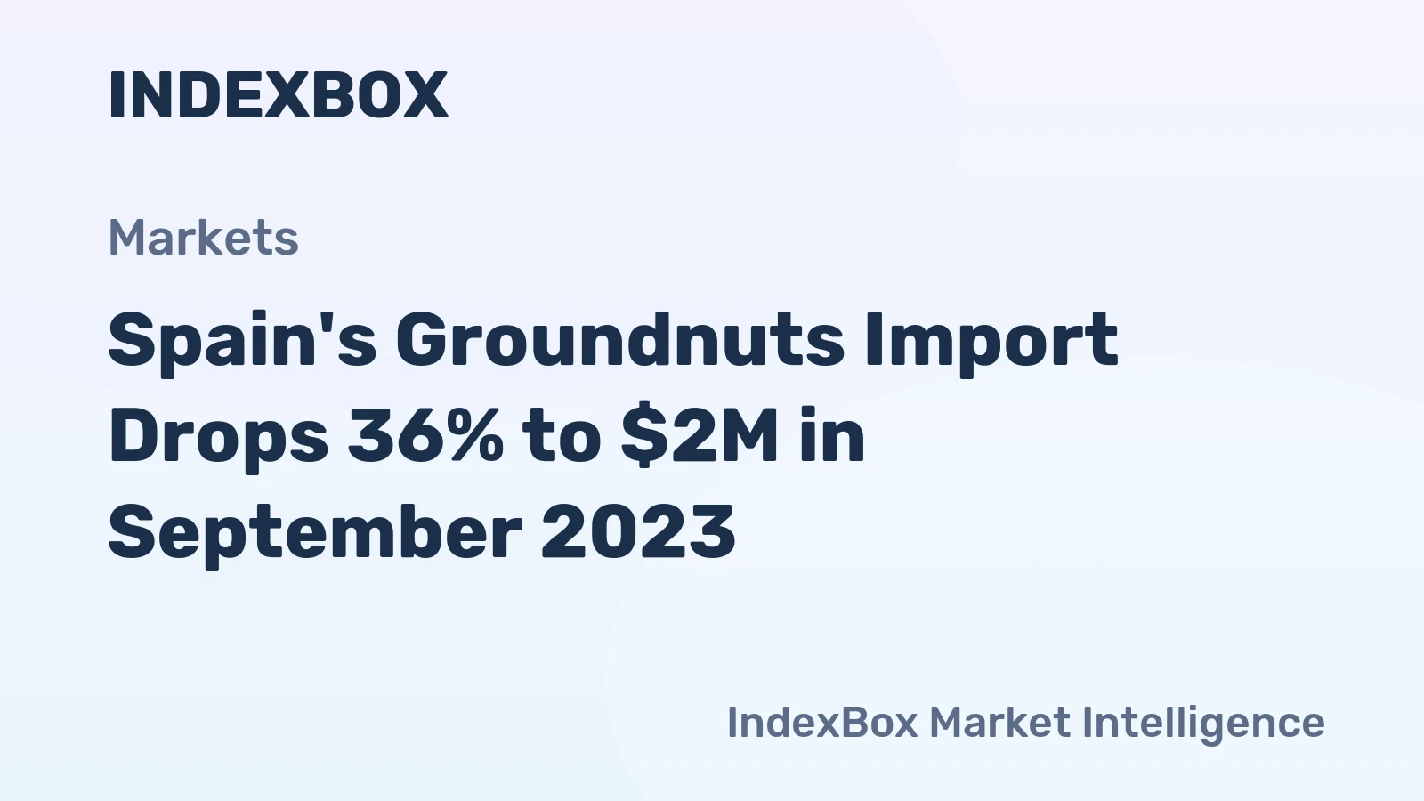 Spain's Groundnuts Import Drops 36% to $2M in September 2023