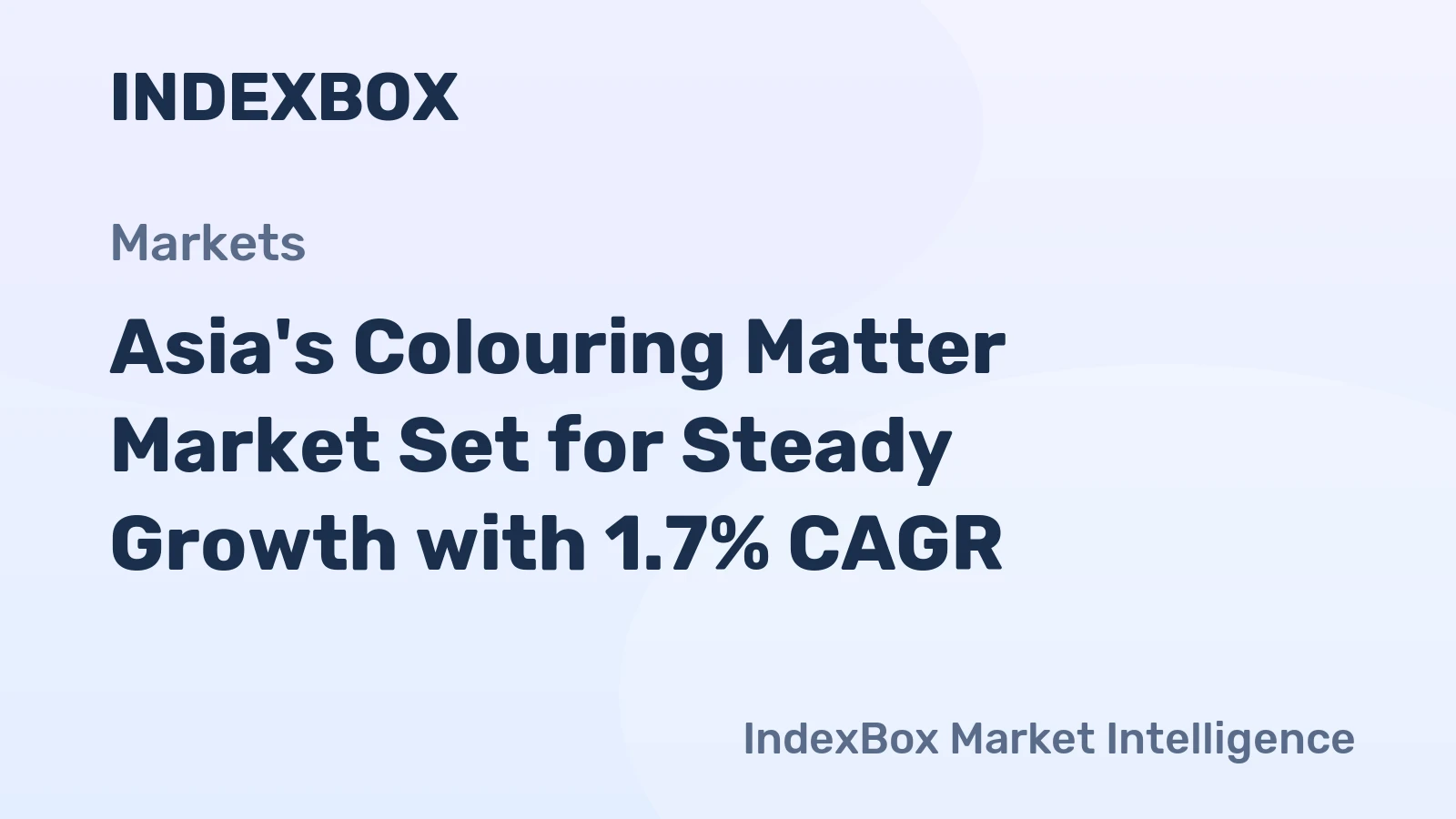 Asia's Colouring Matter Market Set for Steady Growth with 1.7% CAGR