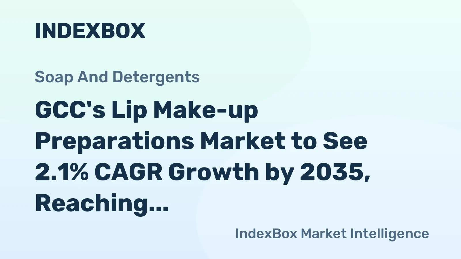 GCC's Lip Make-up Preparations Market to See 2.1% CAGR Growth by 2035, Reaching $277M in Value