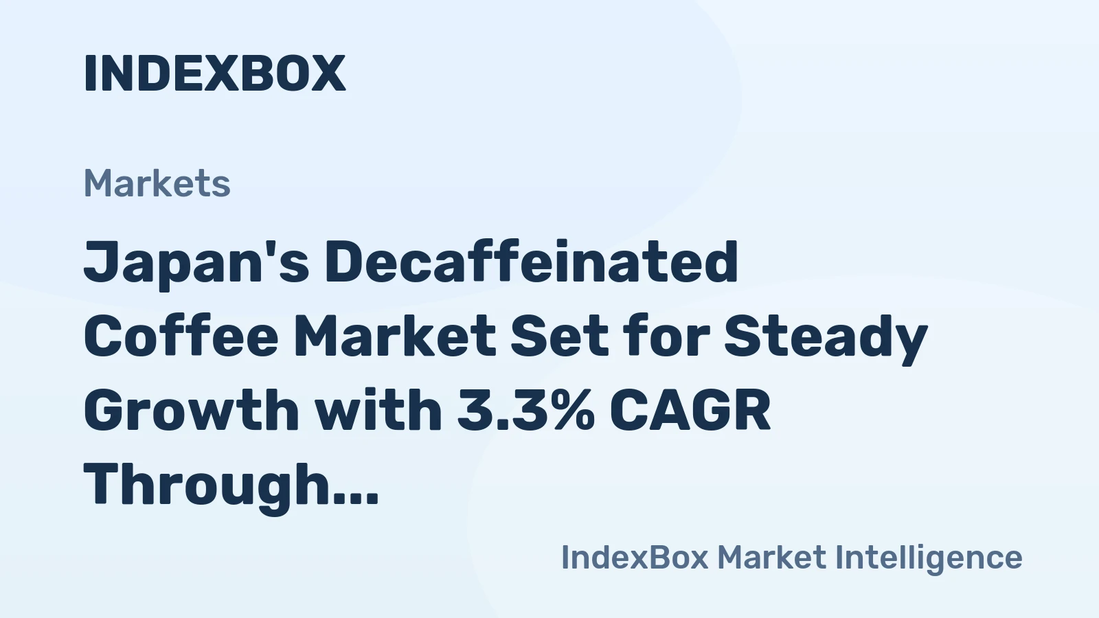 Japan's Decaffeinated Coffee Market Set for Steady Growth with 3.3% CAGR Through 2035