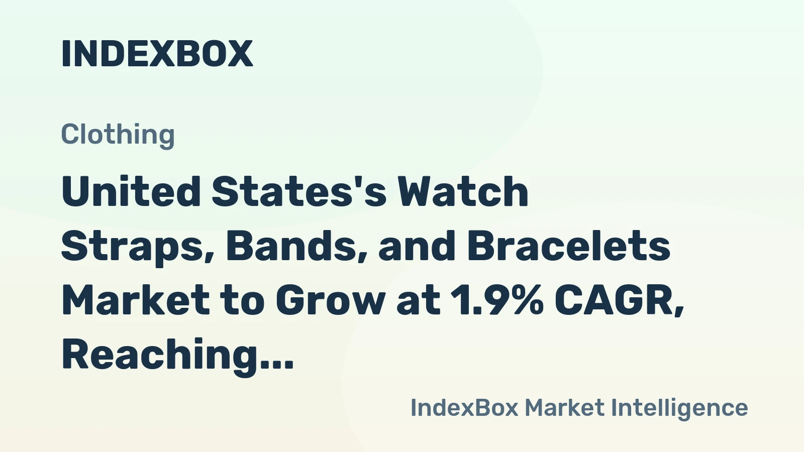 United States's Watch Straps, Bands, and Bracelets Market to Grow at 1.9% CAGR, Reaching 65M Units by 2035