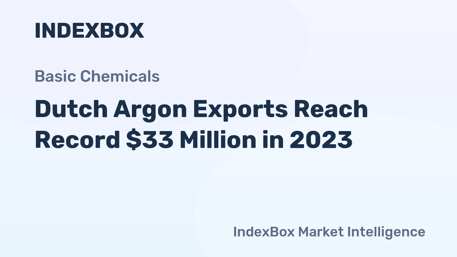 Dutch Argon Exports Reach Record $33 Million in 2023