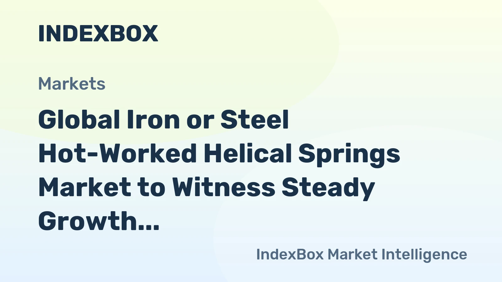 Global Iron or Steel Hot-Worked Helical Springs Market to Witness Steady Growth with 0.8% CAGR Through 2035, Reaching $22.3B in Value